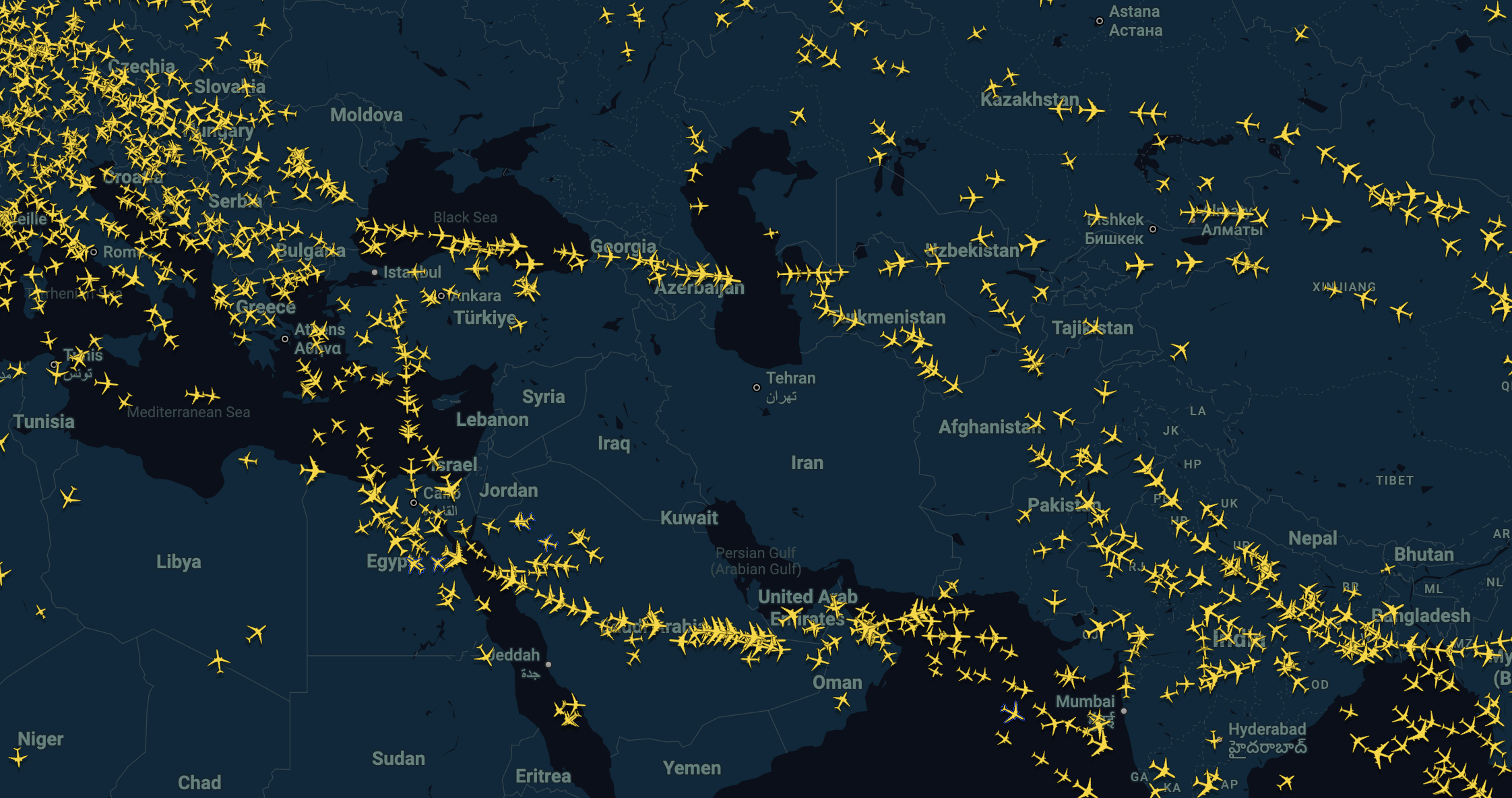 Latest update: Middle East airspace restrictions crisis | Airline Ratings